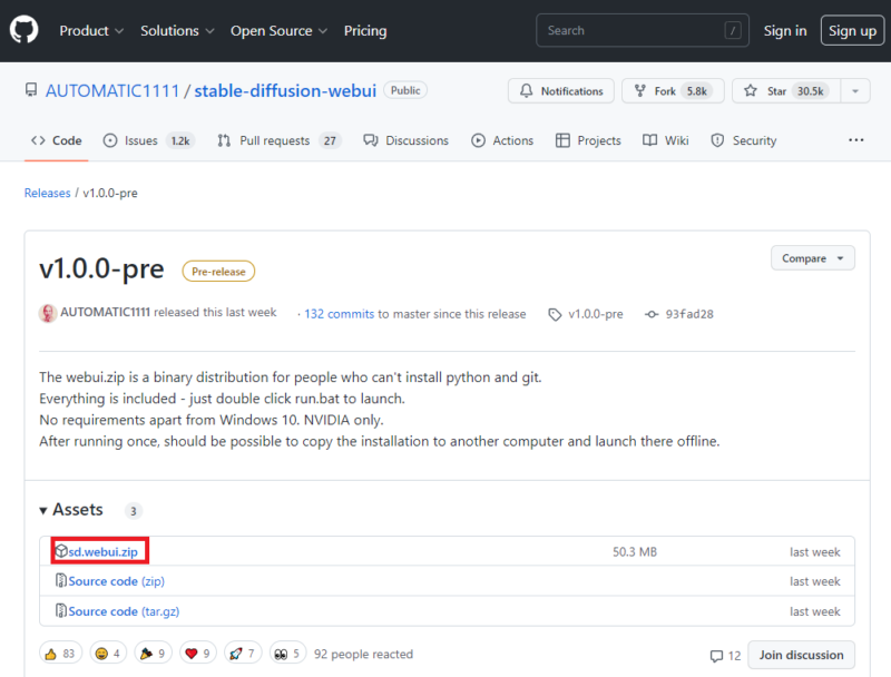 AUTOMATIC1111を自分のWindows 10パソコンにインストール/セットアップする手順